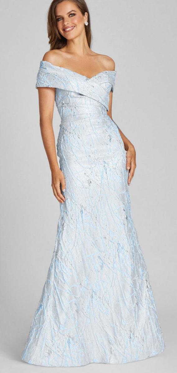 Off the Shoulder Splash Gown – Bella Rose